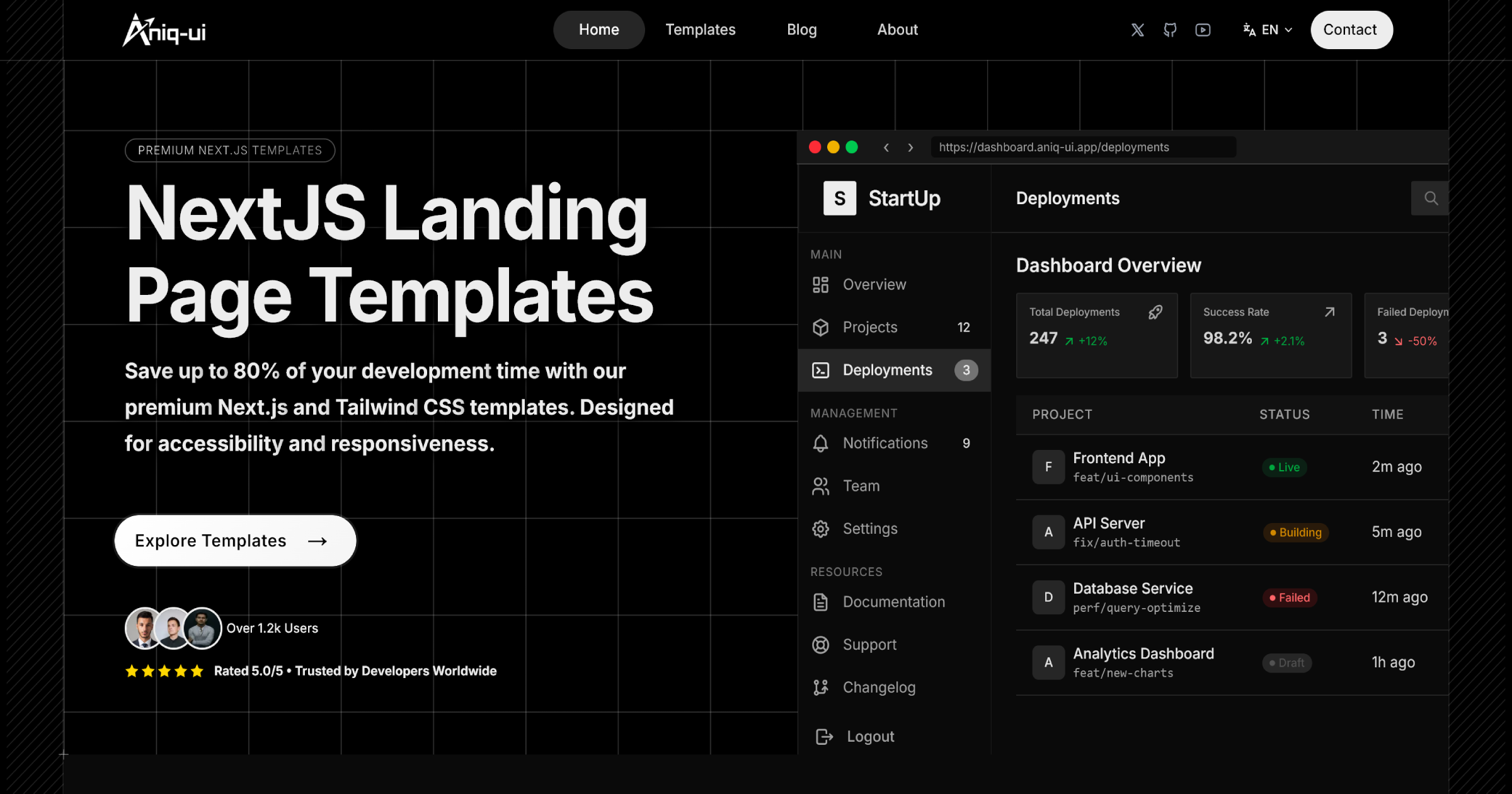 Next.js Landing Page Templates – Modern, Responsive & SEO-Optimized ...